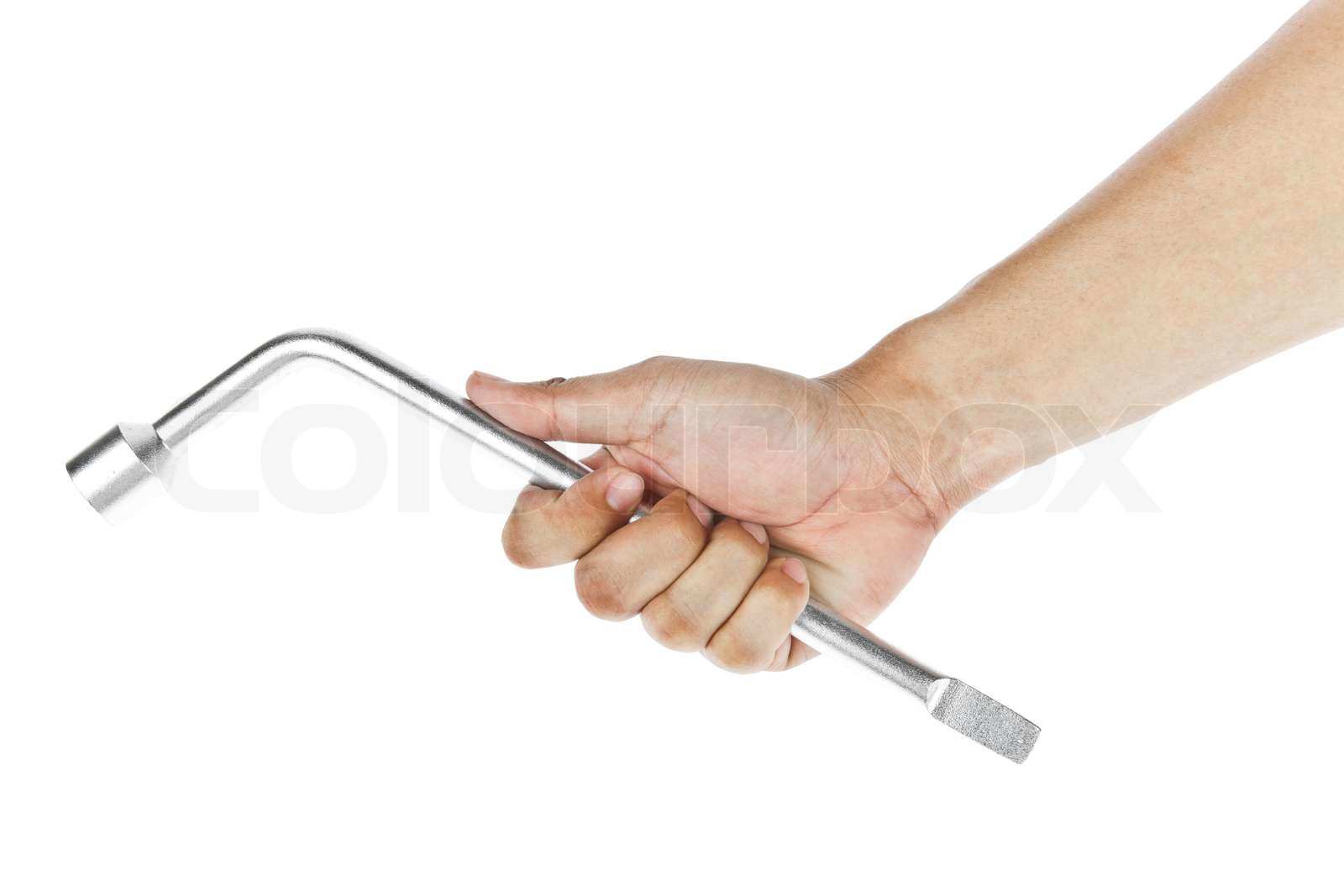 Human hand giving tools set | Stock image | Colourbox