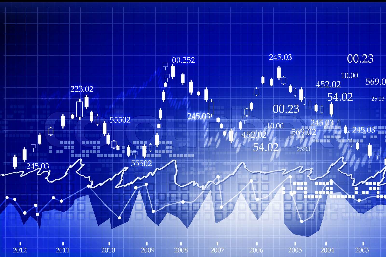 digital-, daten, finanziell | Stock Bild | Colourbox