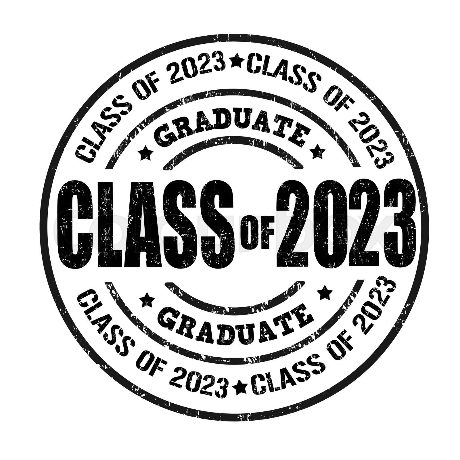 Class of 2023 stamp | Stock vector | Colourbox