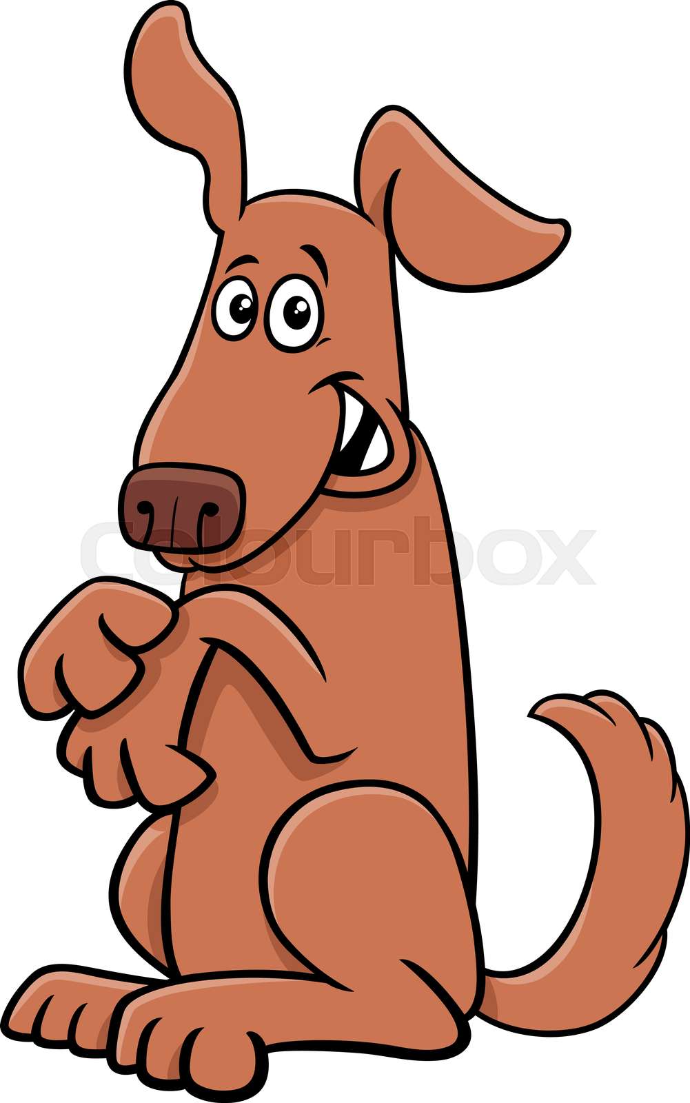 Laughing Dog Clip Art