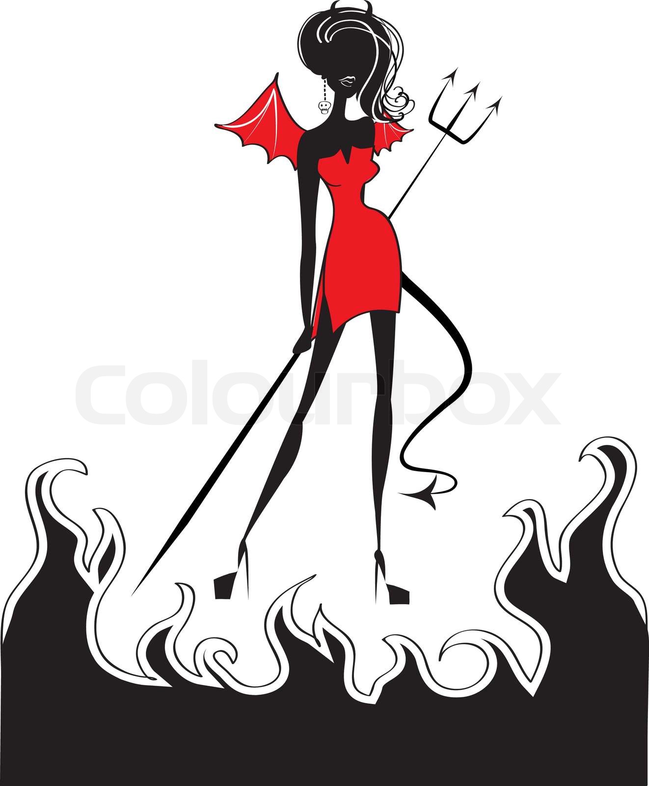 She Devil Silhouette