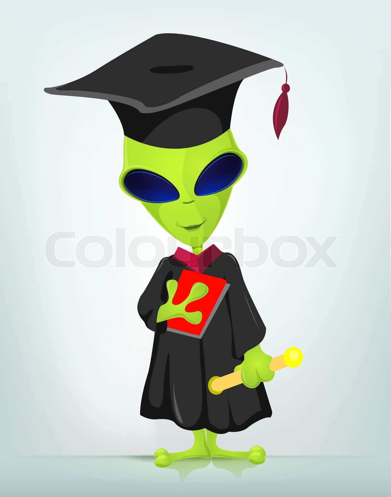 alien, schule, niedlich | Stock-Vektor | Colourbox