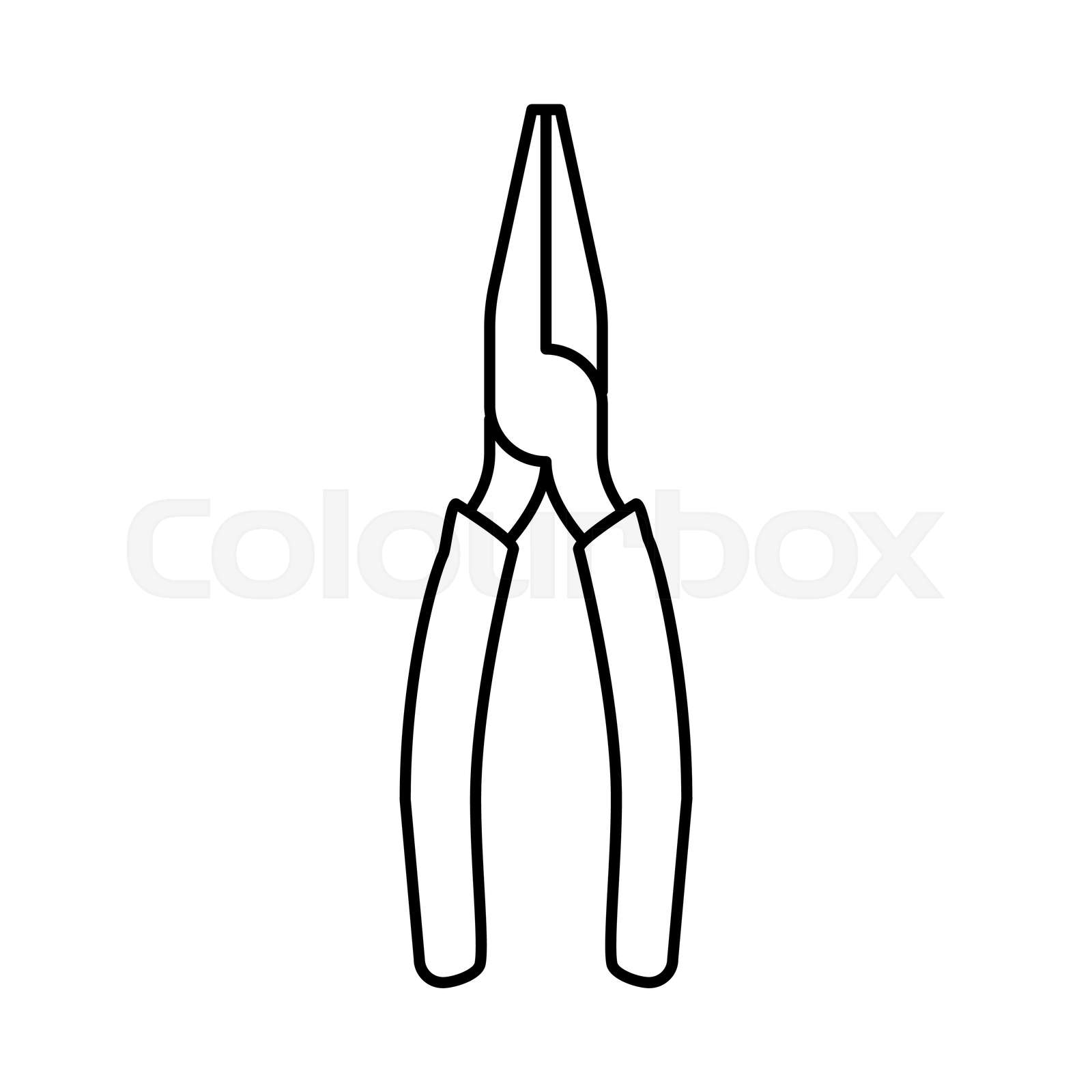 Diagonal Pliers Drawing