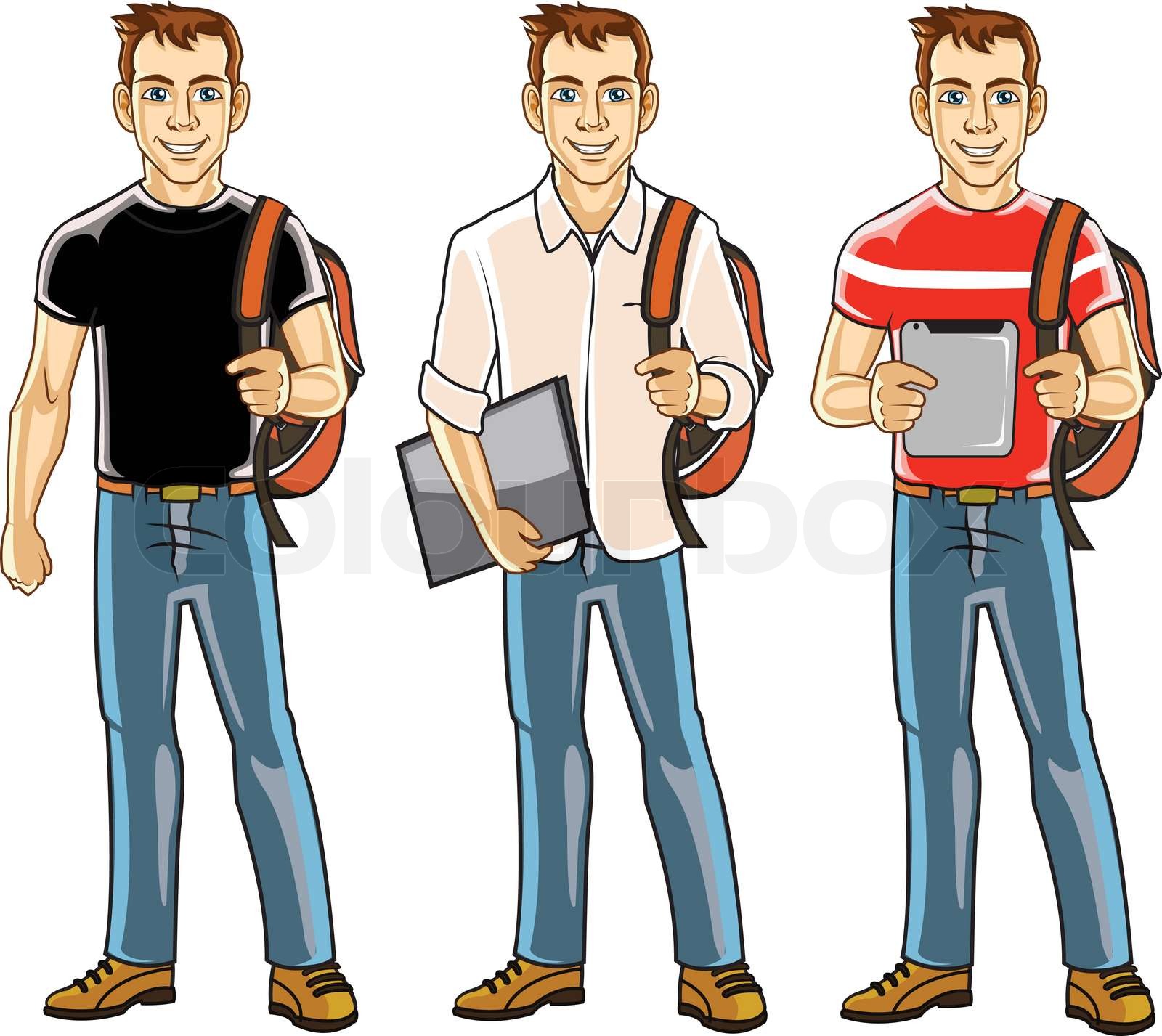 vektor, student, læreanstalt | Stock vektor | Colourbox