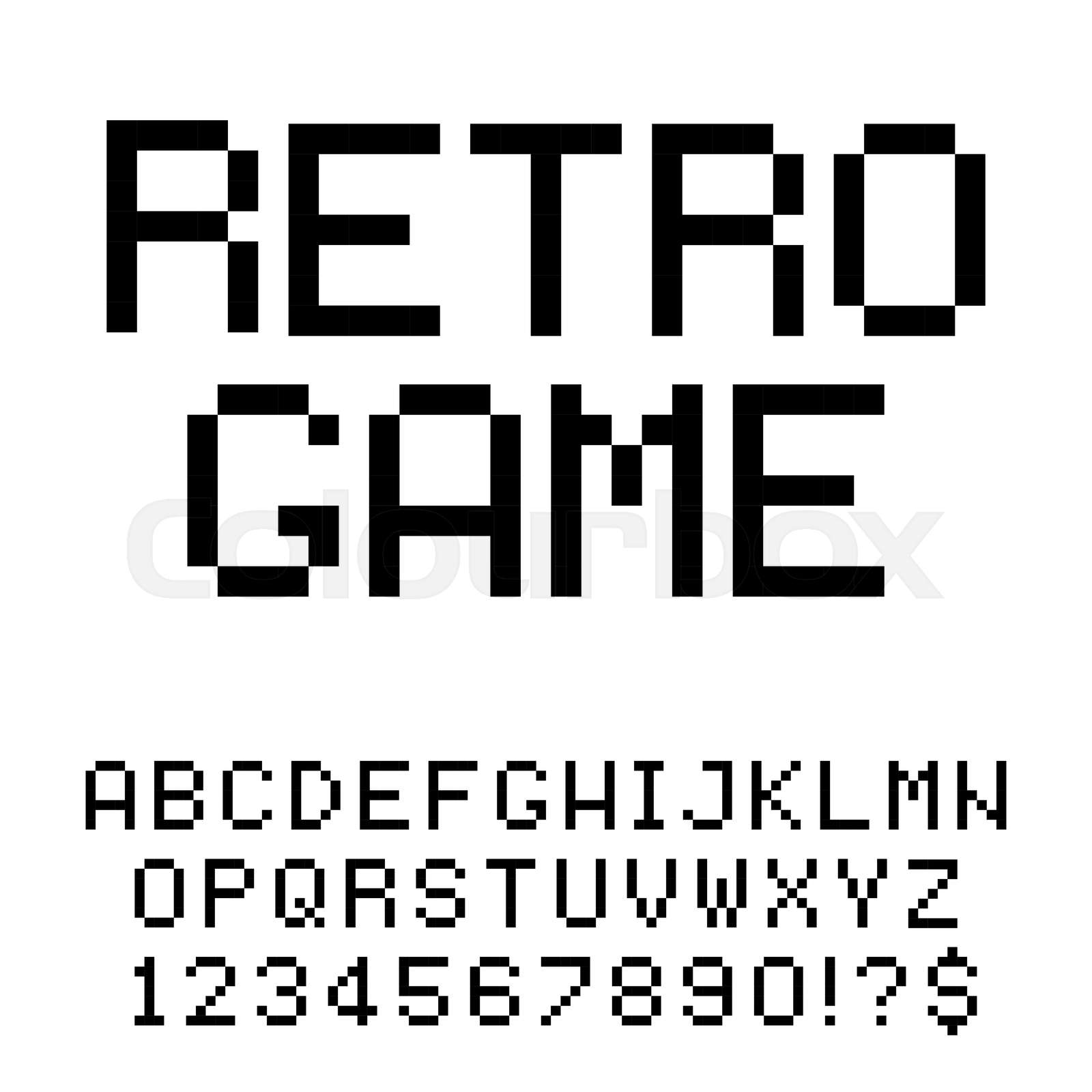 Retro Video Game Font