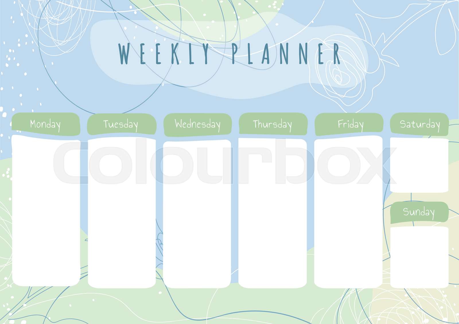 kalender, planner, tidsplan | Stock vektor | Colourbox