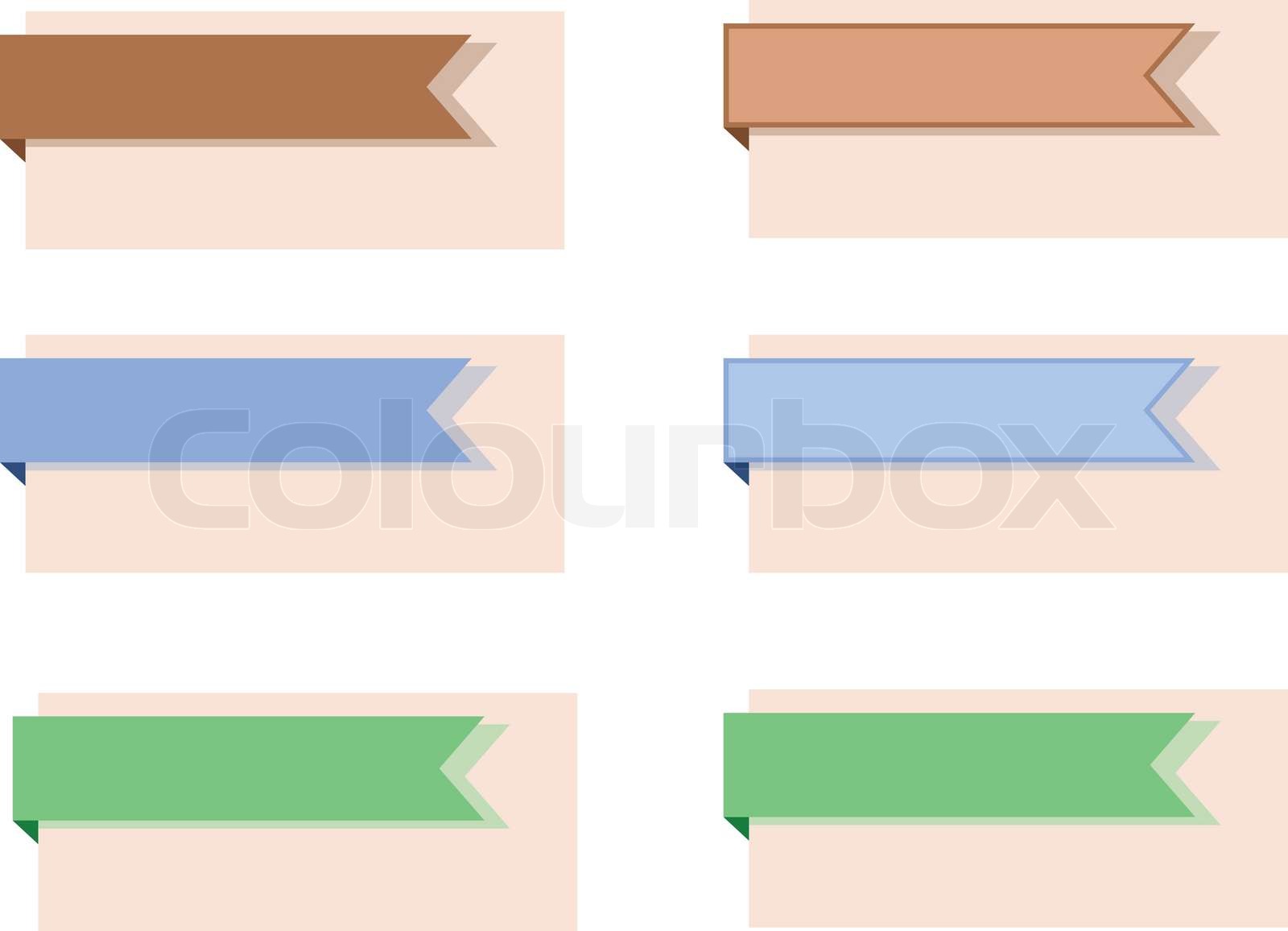 Modern web label header graphic vector | Stock vector | Colourbox