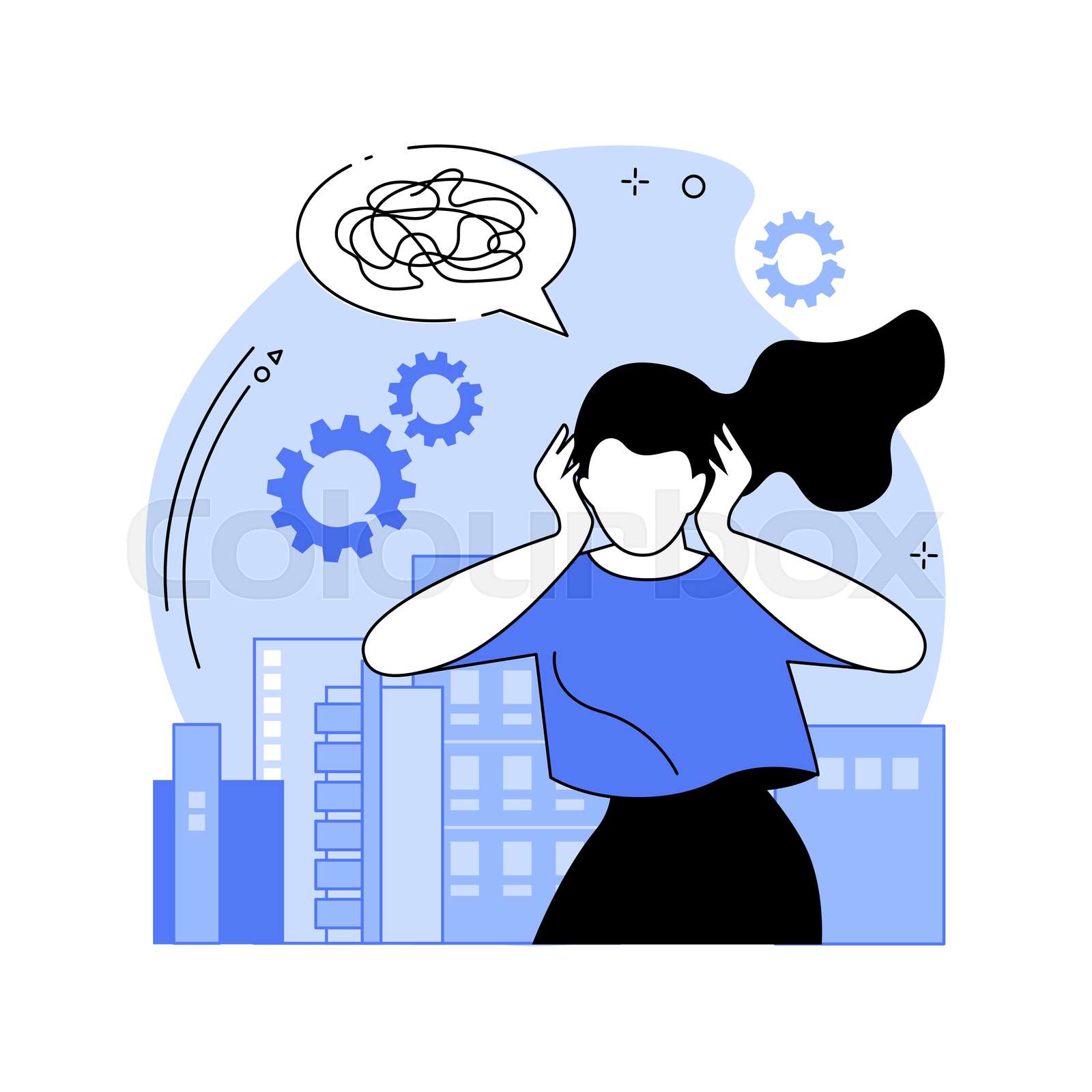 kognitive, dissonans, abstrakt | Stock vektor | Colourbox