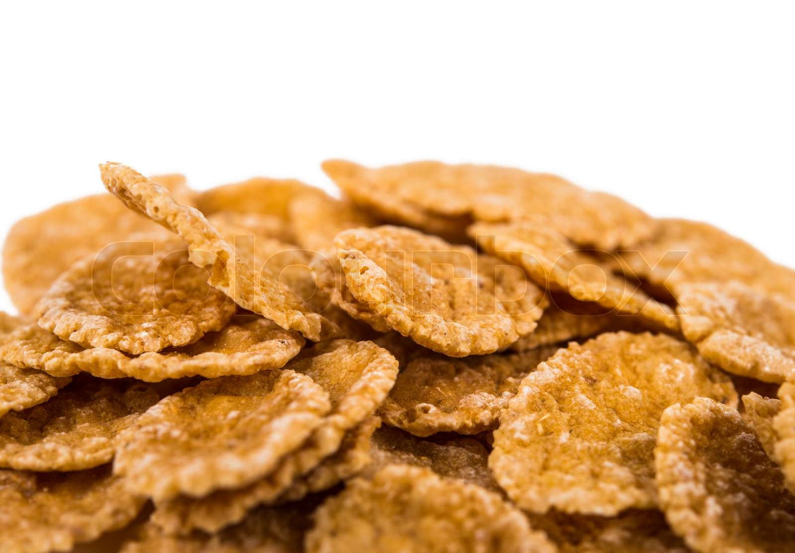 corn flakes isolated | Stock image | Colourbox