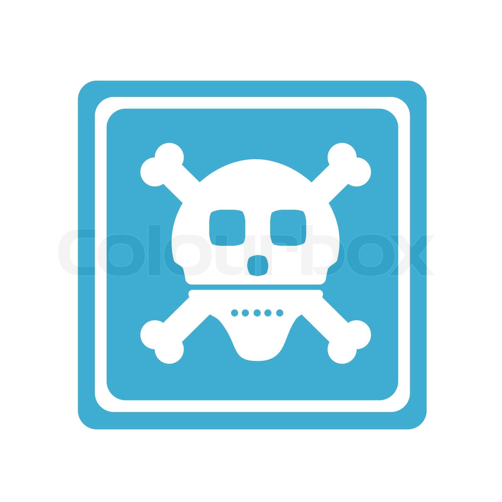 Danger symbol in blue | Stock vector | Colourbox