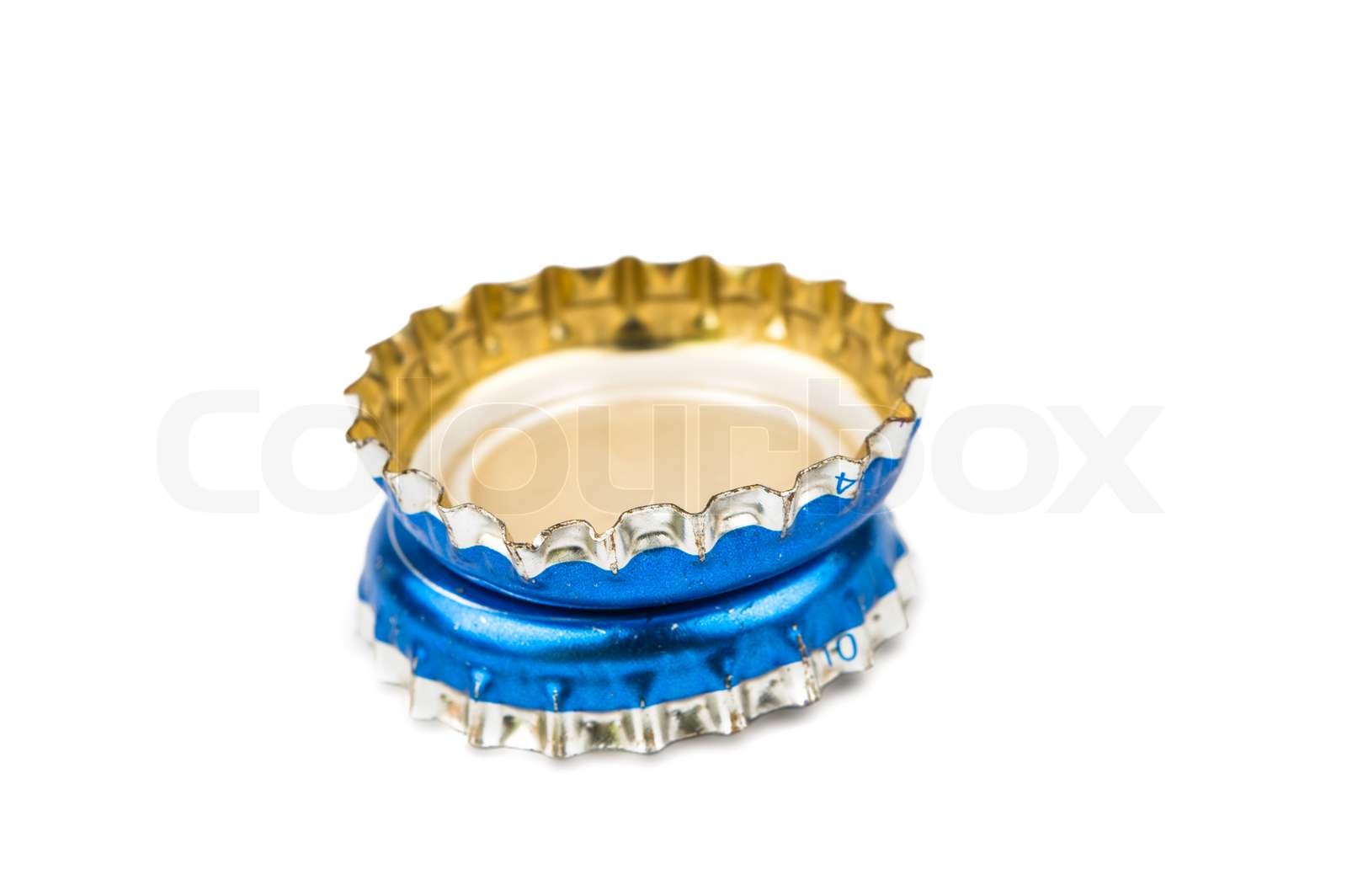 bottle caps isolated | Stock image | Colourbox