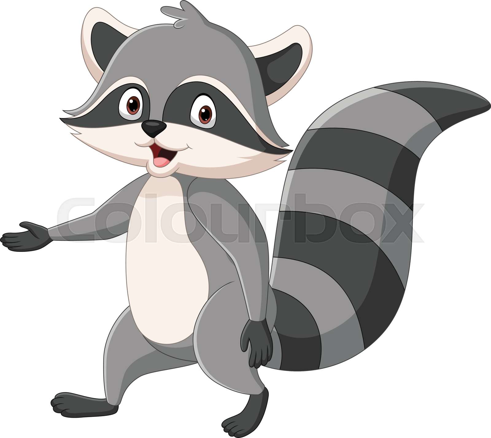 Cute Raccoon Clip Art