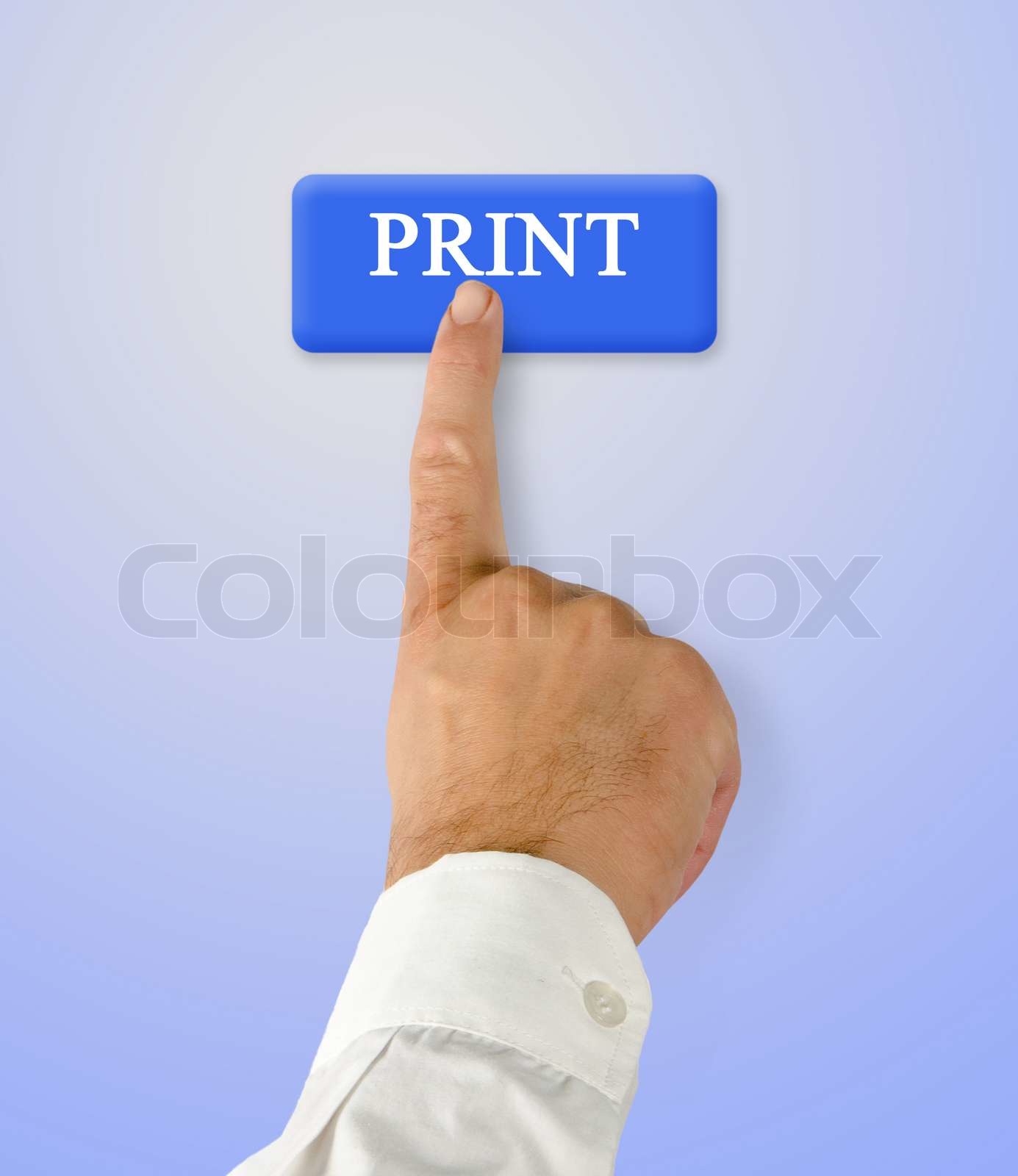 Print button | Stock image | Colourbox