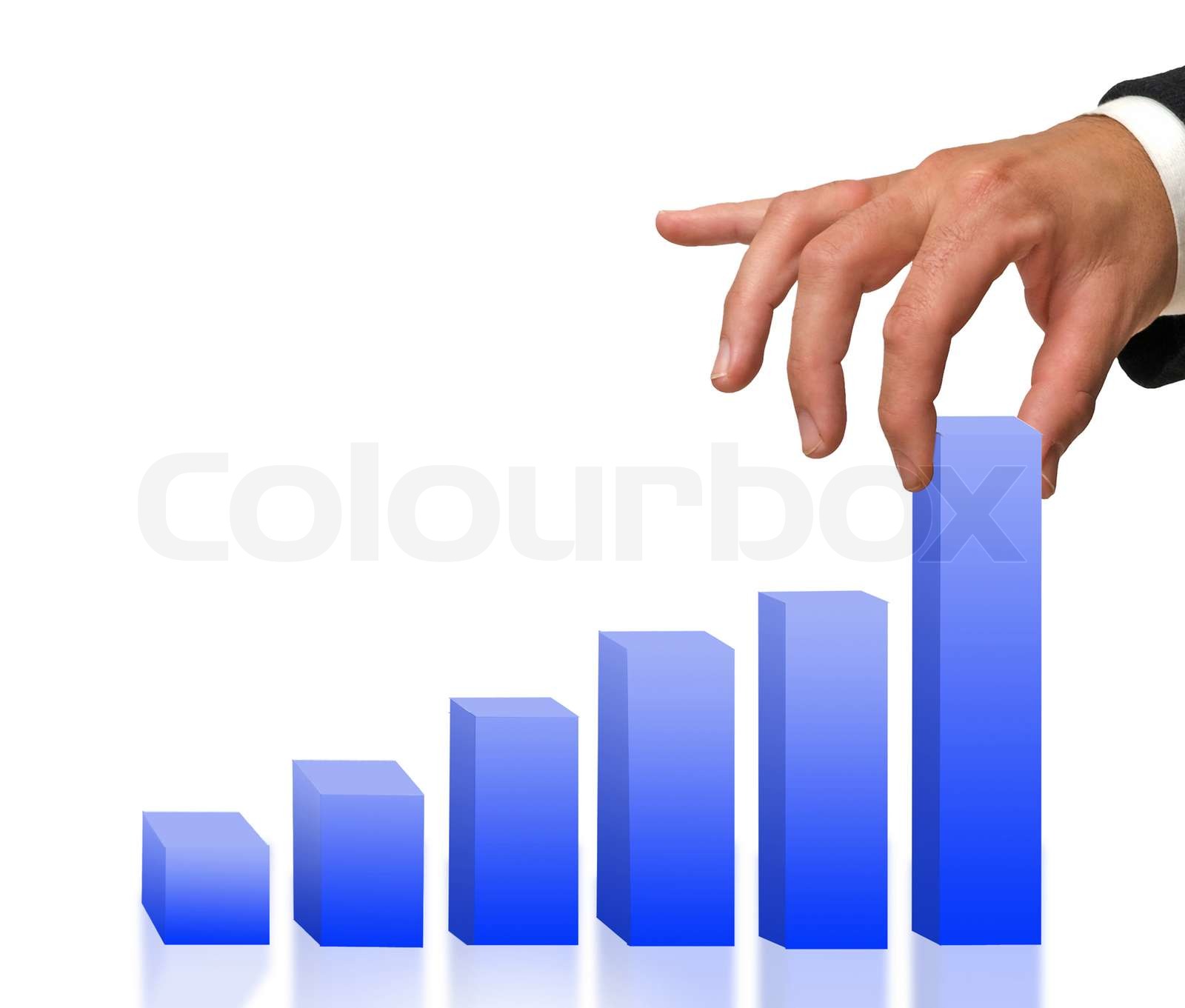 Chart of growth | Stock image | Colourbox