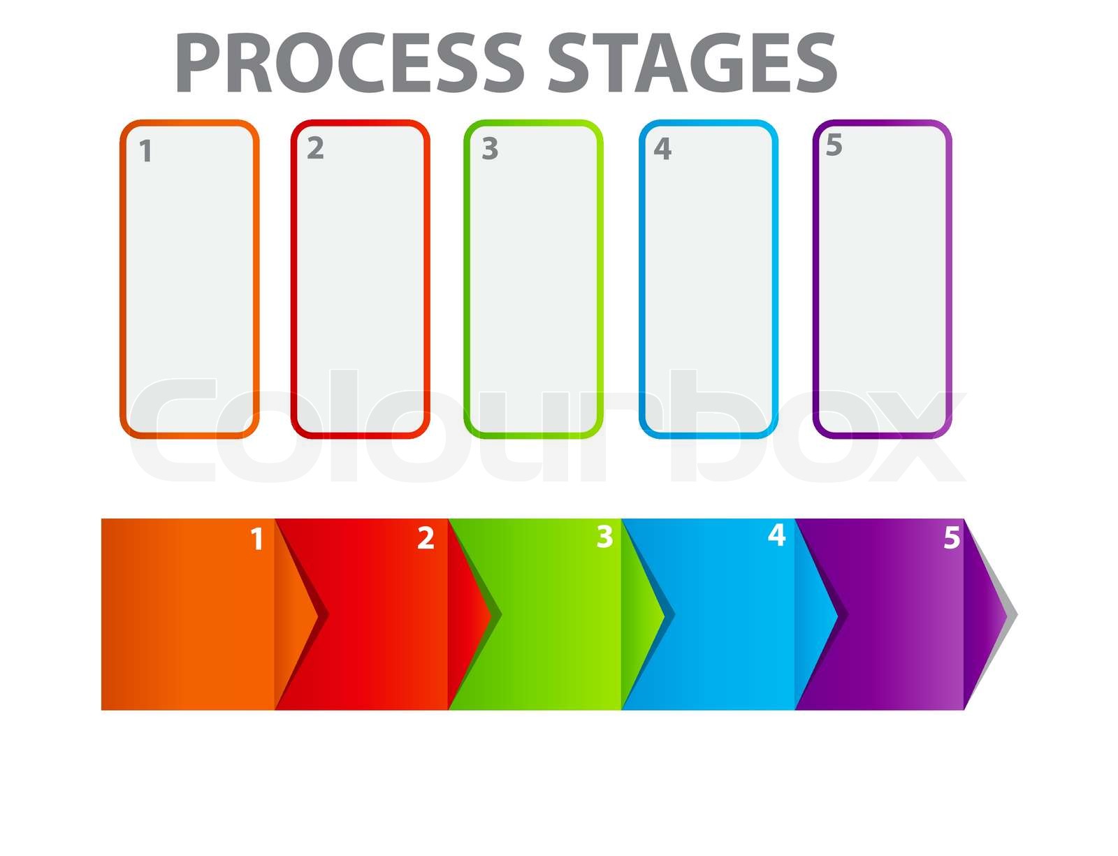 concept of business process improvements chart Vector illustrat | Stock ...