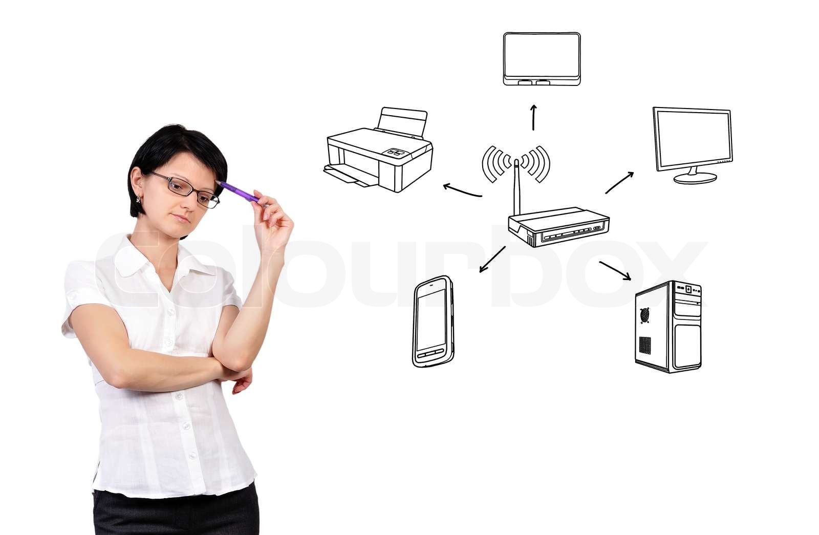 computer network | Stock image | Colourbox