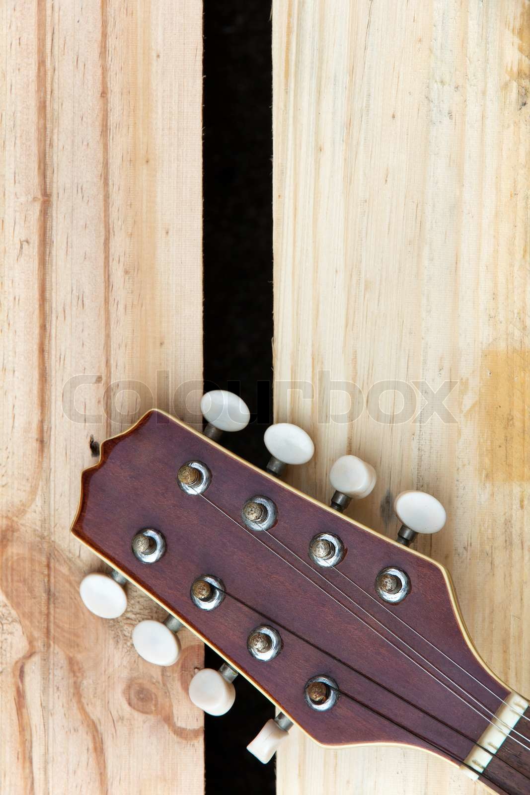 mandolin headstock background | Stock image | Colourbox