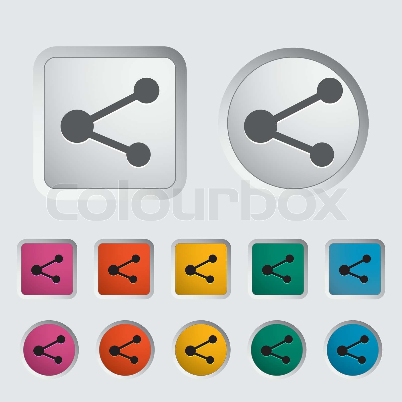 del, symbol, ikon | Stock vektor | Colourbox