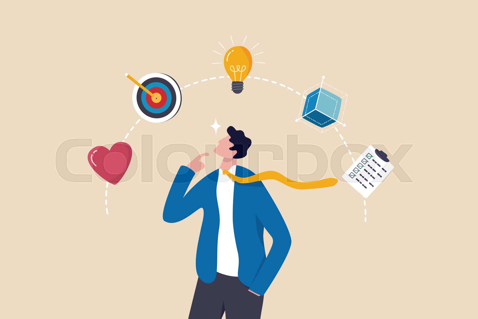 Design thinking process, strategic thinking to create and develop solution to solve problem ...