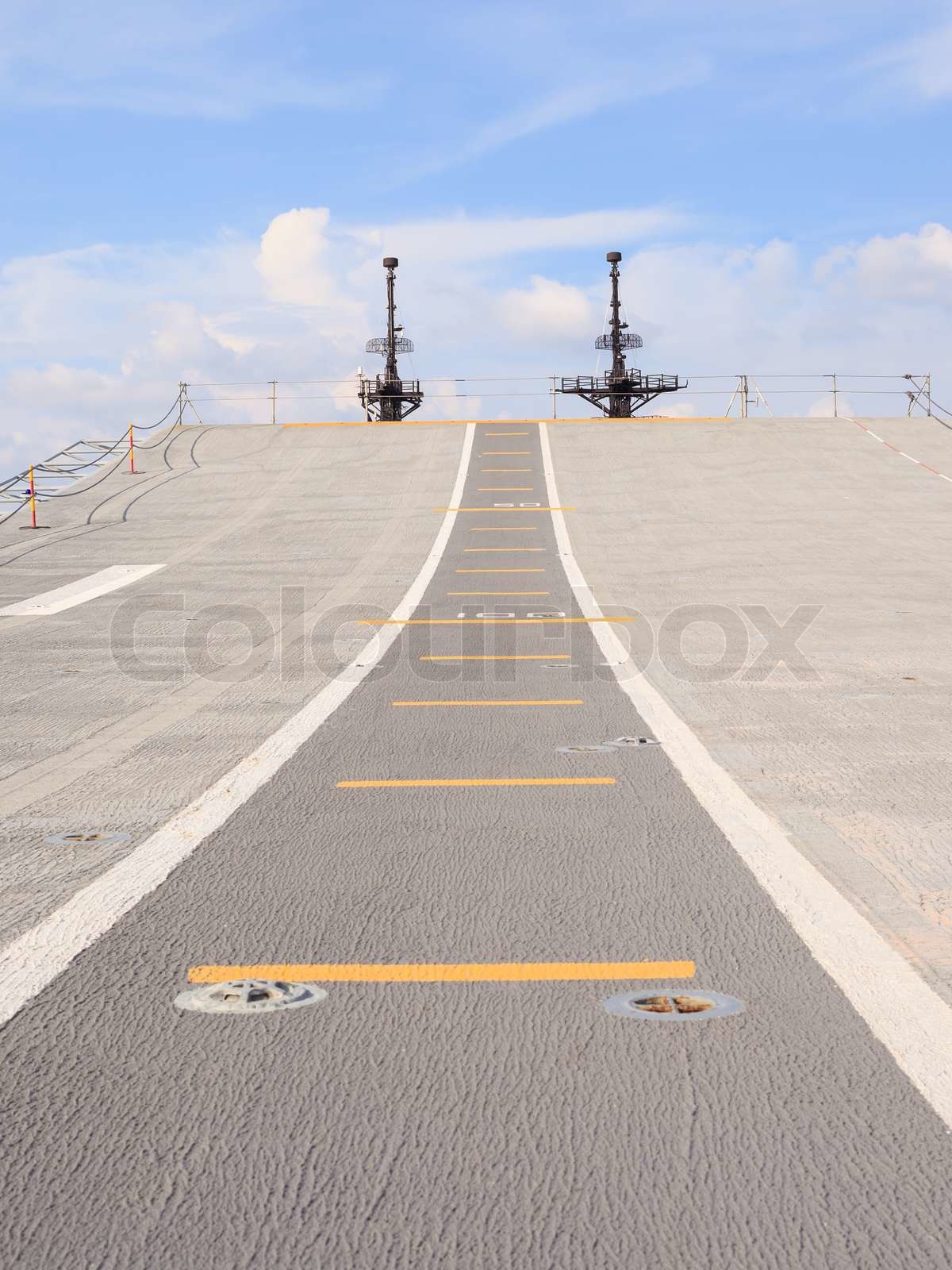 Runway on an Aircraft Carrier | Stock image | Colourbox