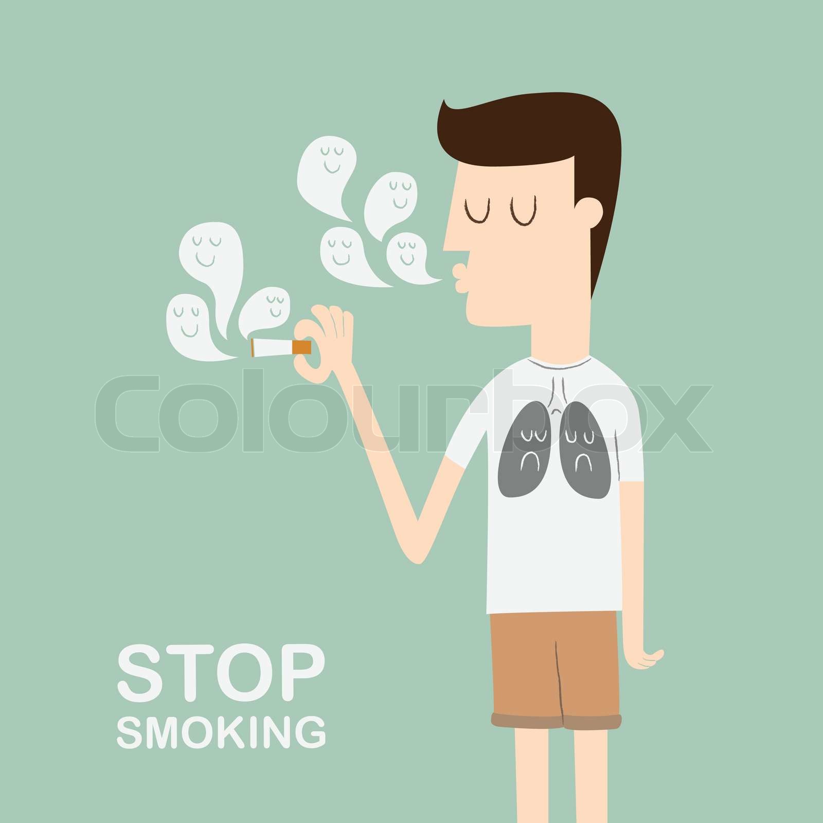 stop smoking | Stock vector | Colourbox