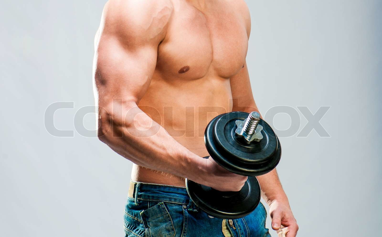 muscular man | Stock image | Colourbox
