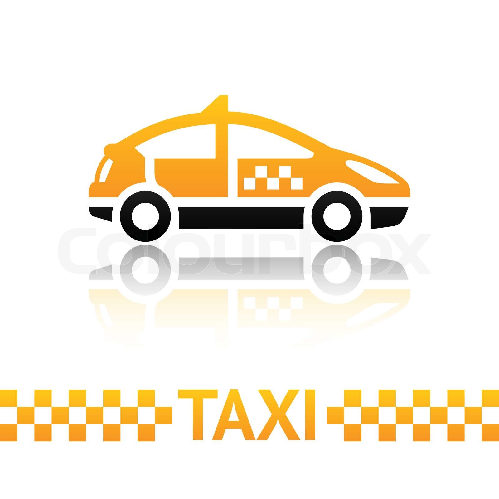 Taxi cab symbol | Stock image | Colourbox