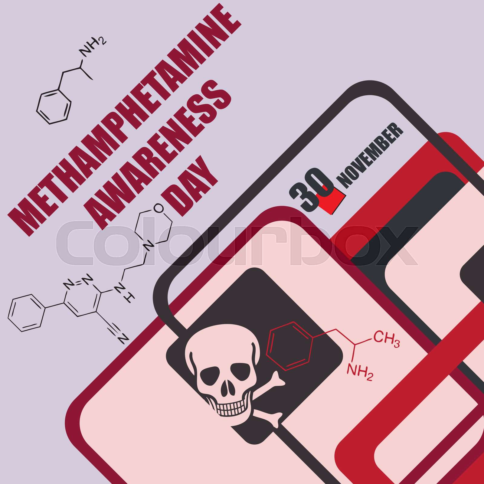Methamphetamine Awareness Day | Stock vector | Colourbox