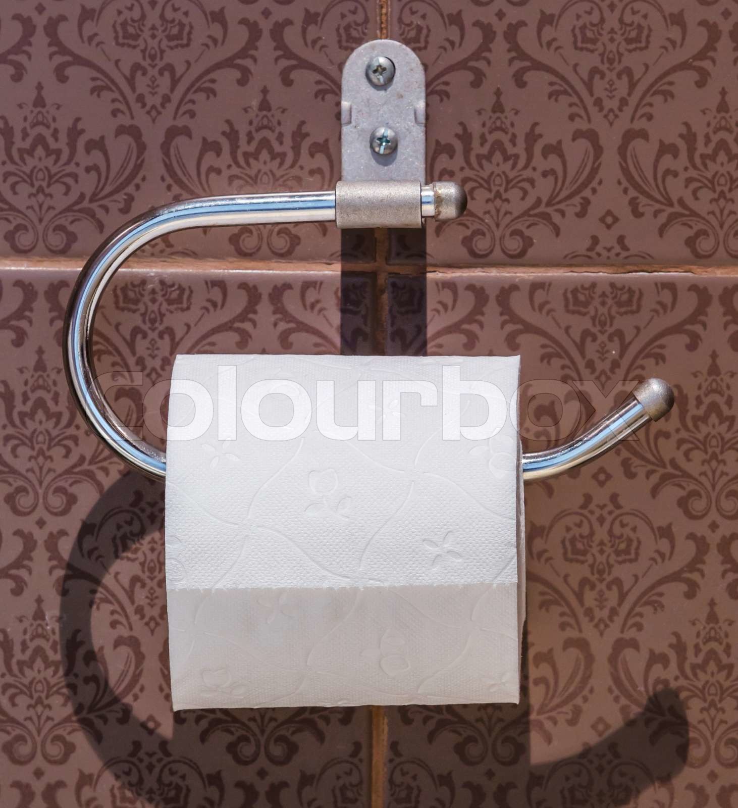 Tissue in toilet | Stock image | Colourbox