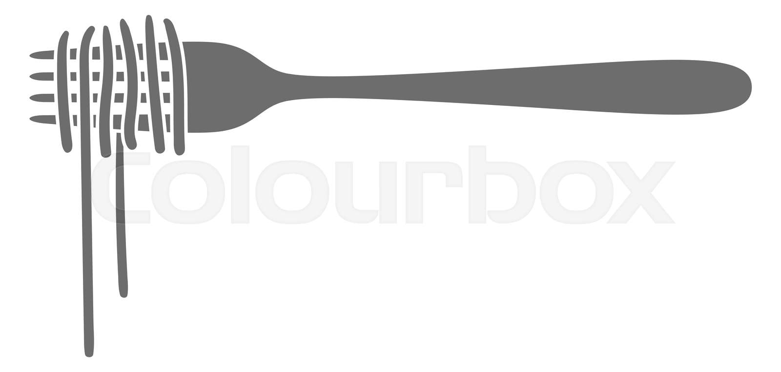 Pasta Fork Vector
