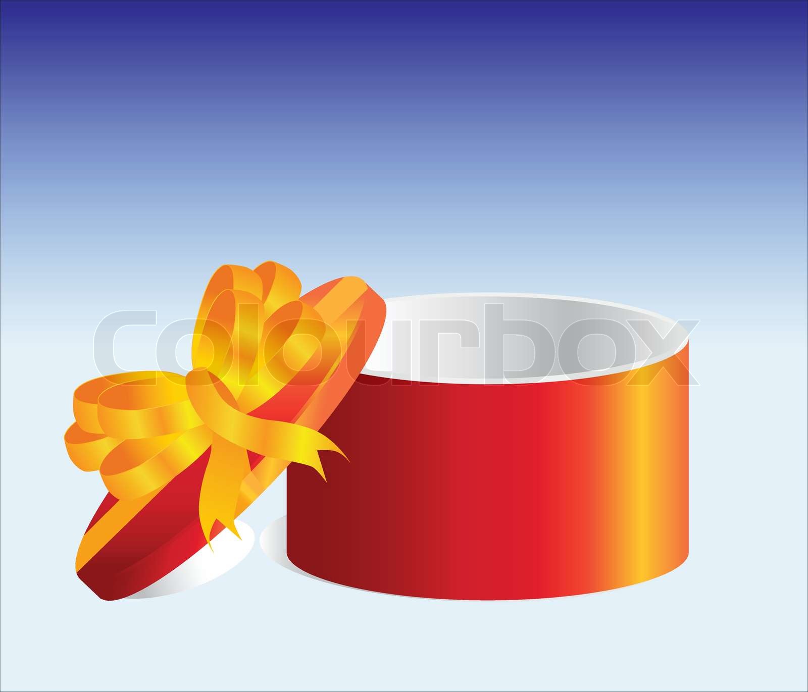 Round Gift Box | Stock vector | Colourbox