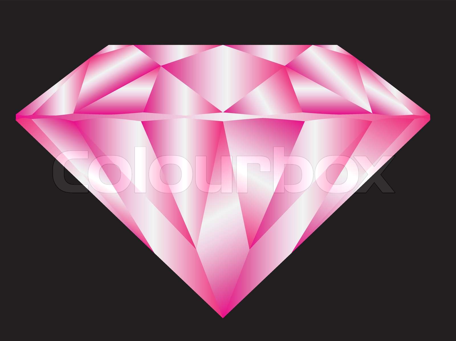Pink Diamond | Stock vector | Colourbox
