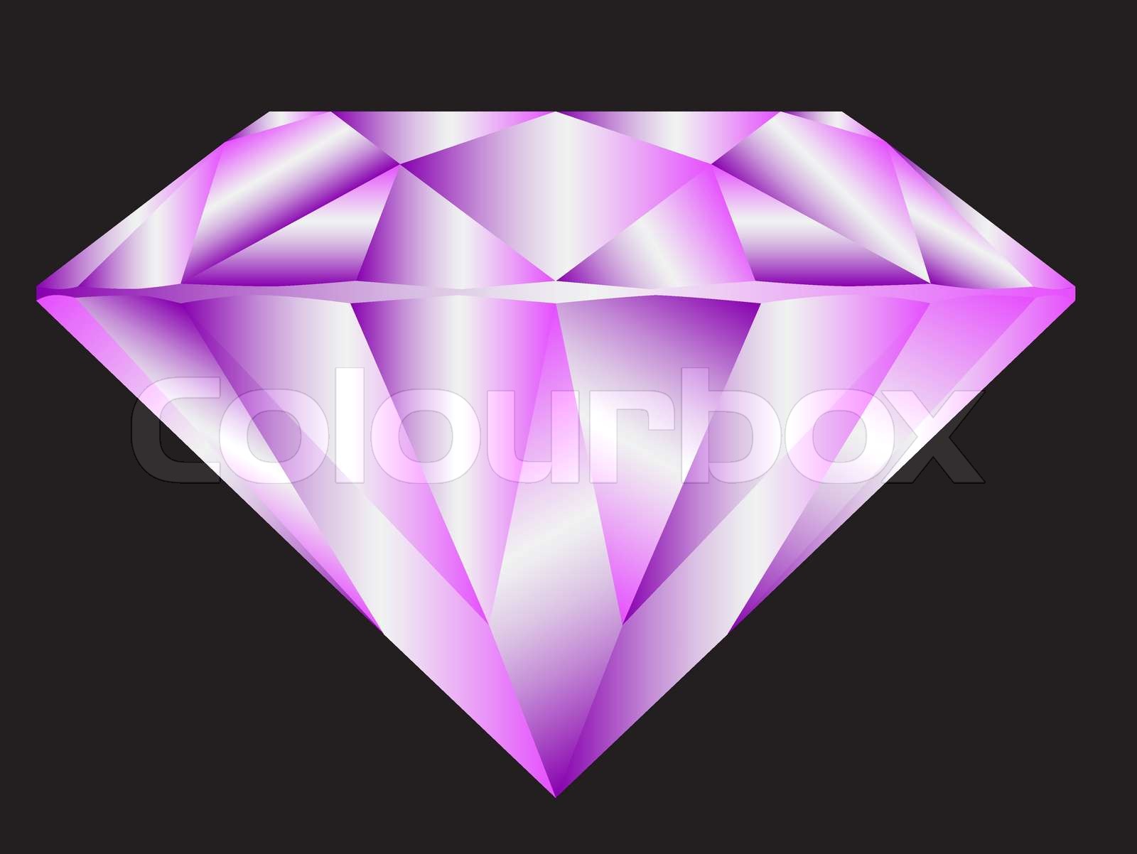 Pink Diamond | Stock vector | Colourbox