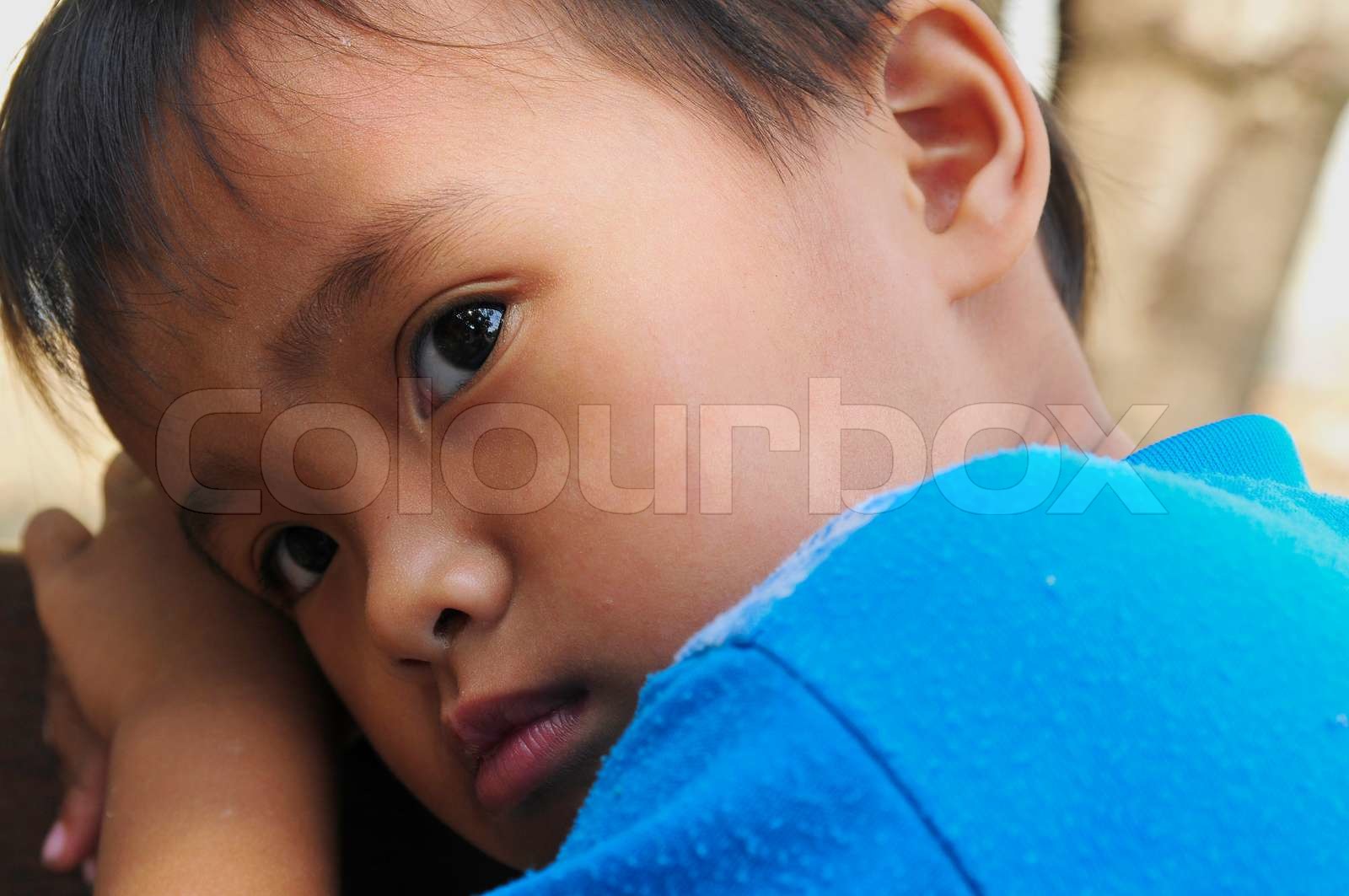 Poor asian child Taken at Bureerum province inThailand | Stock image ...