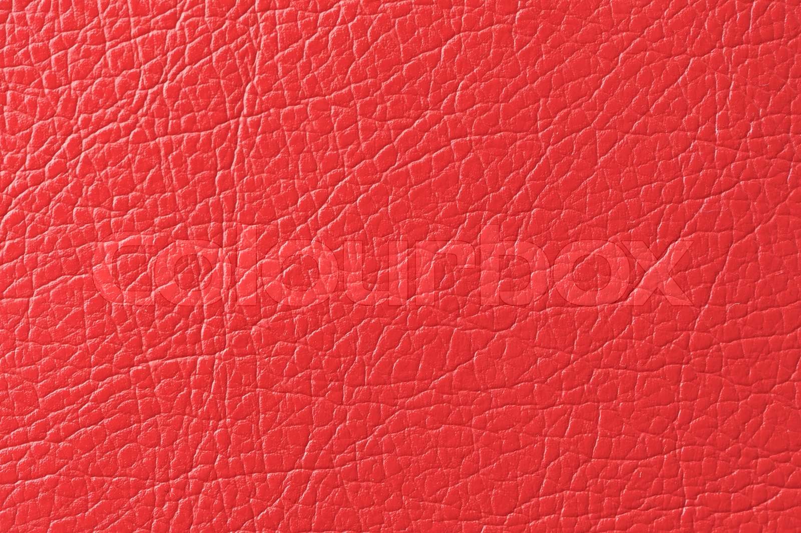 Scarlet Red Faux Leather Texture | Stock image | Colourbox