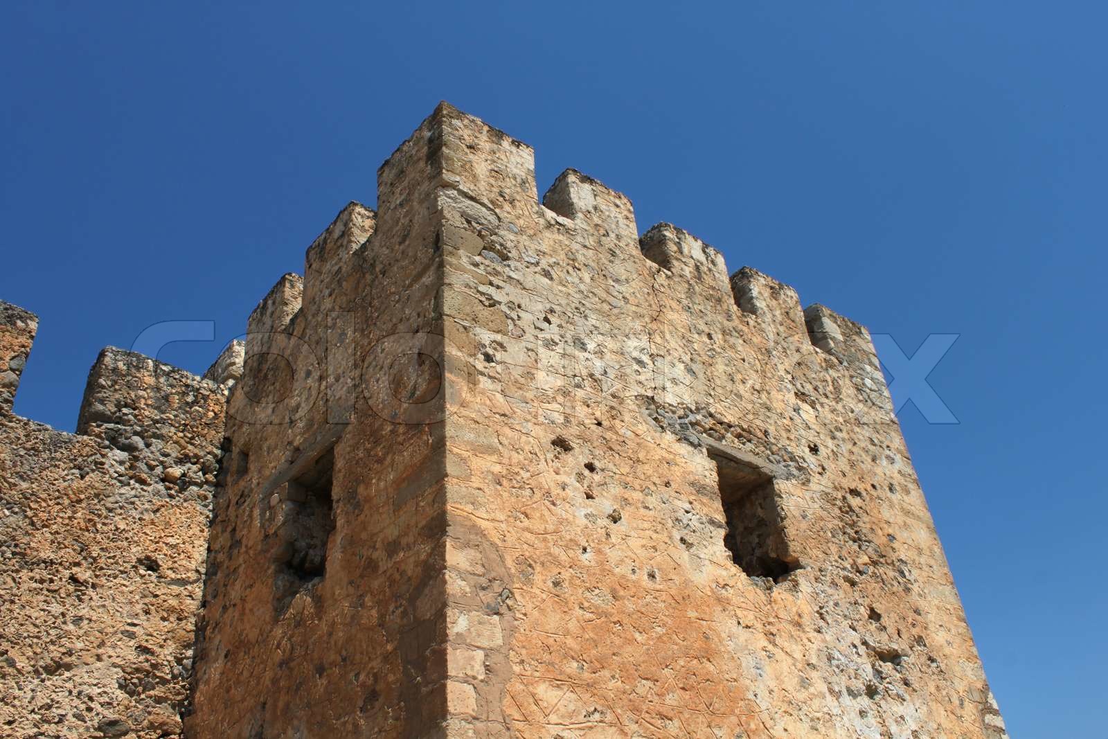 Old stone castle tower | Stock image | Colourbox