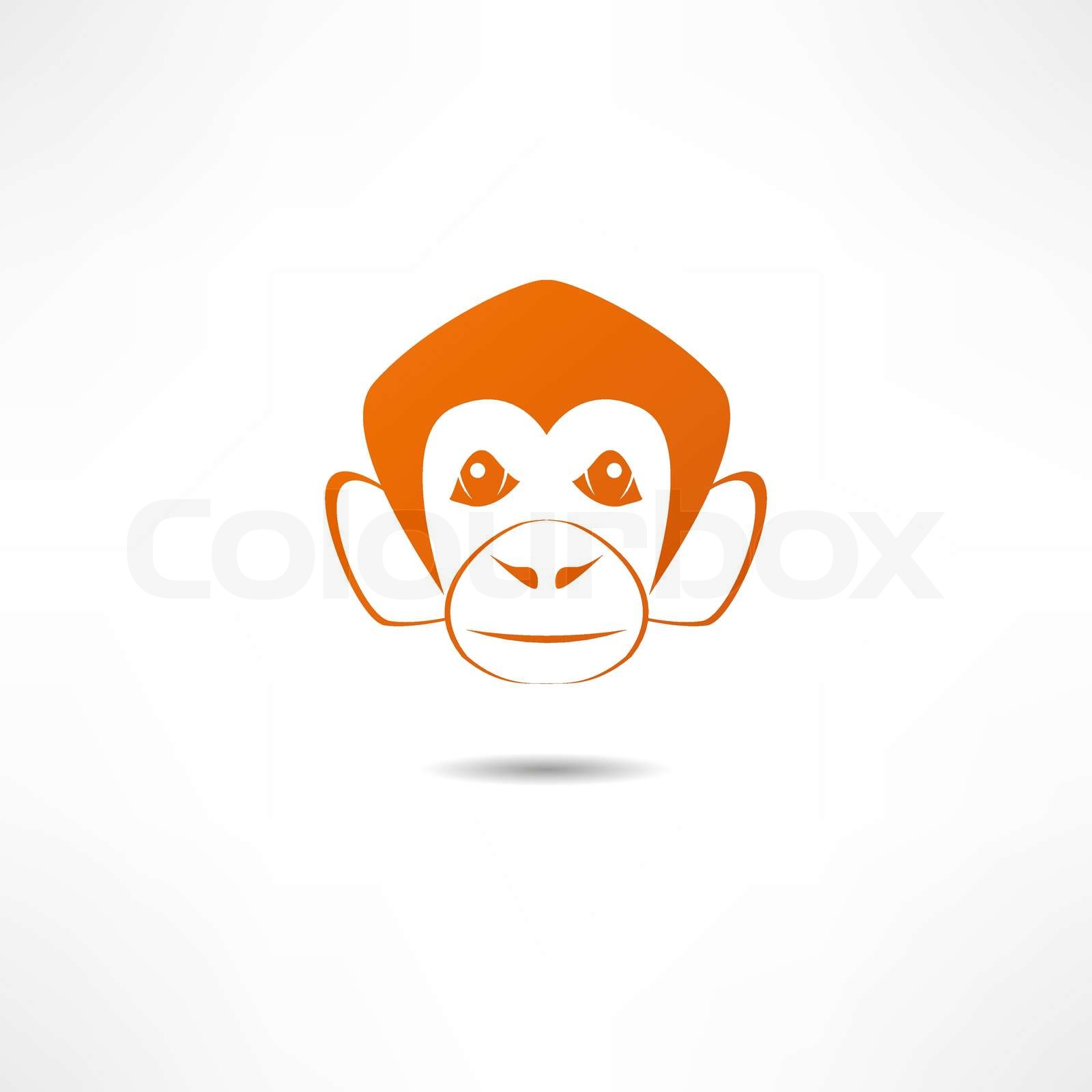 affe, niedlich, grafik | Stock-Vektor | Colourbox