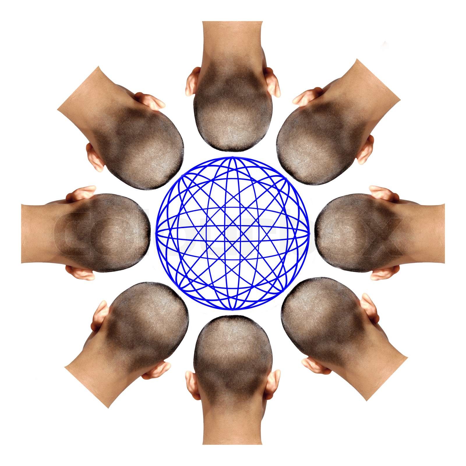 Eight Head Brainstorming | Stock image | Colourbox