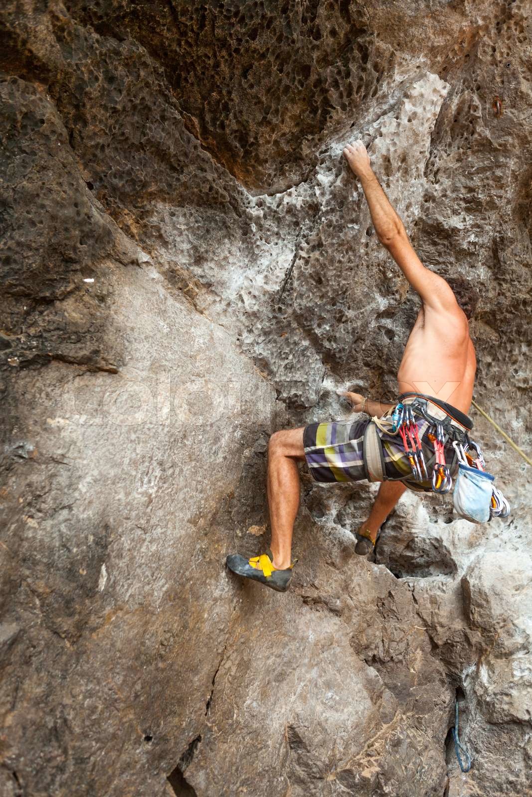 Rock Cliff Climber | Stock image | Colourbox
