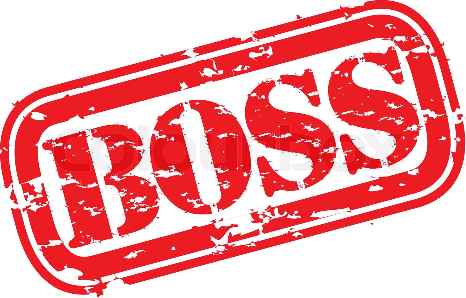 Grunge boss rubber stamp, vector illustration | Stock vector | Colourbox