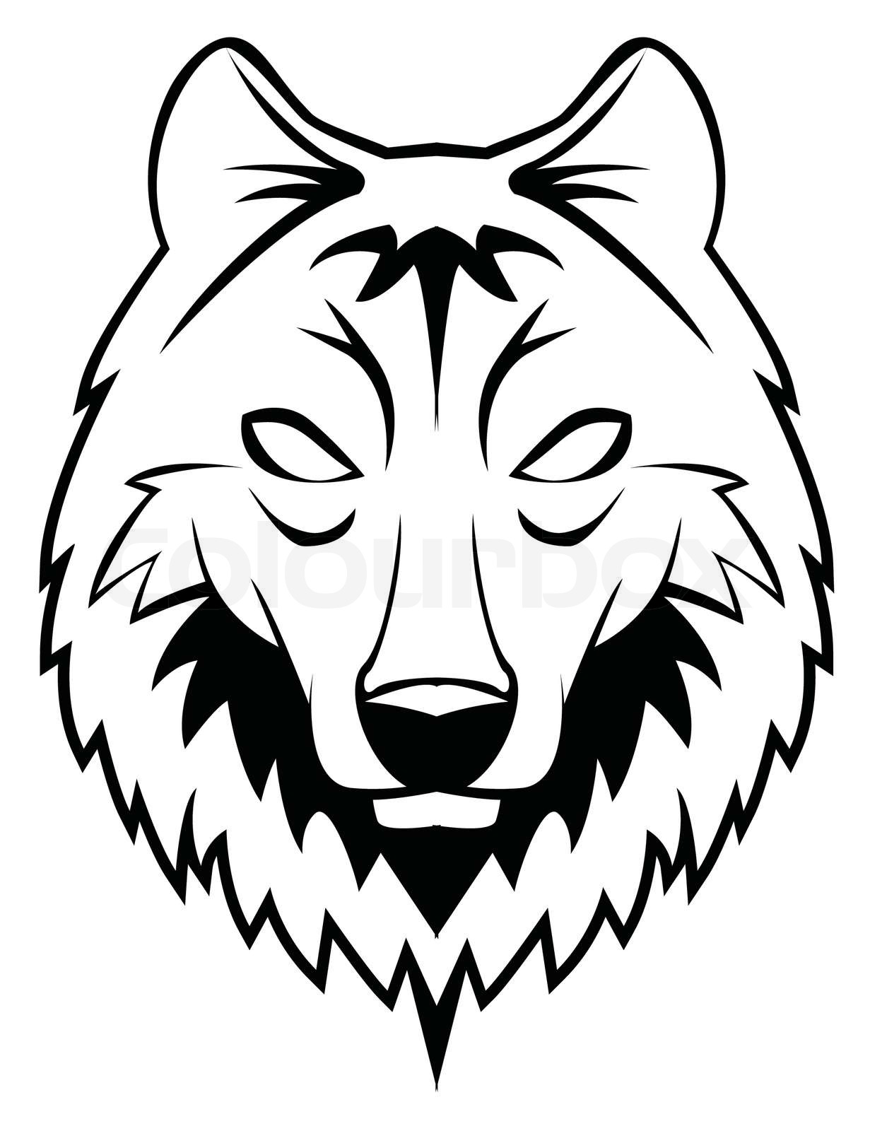 wolf head | Stock vector | Colourbox