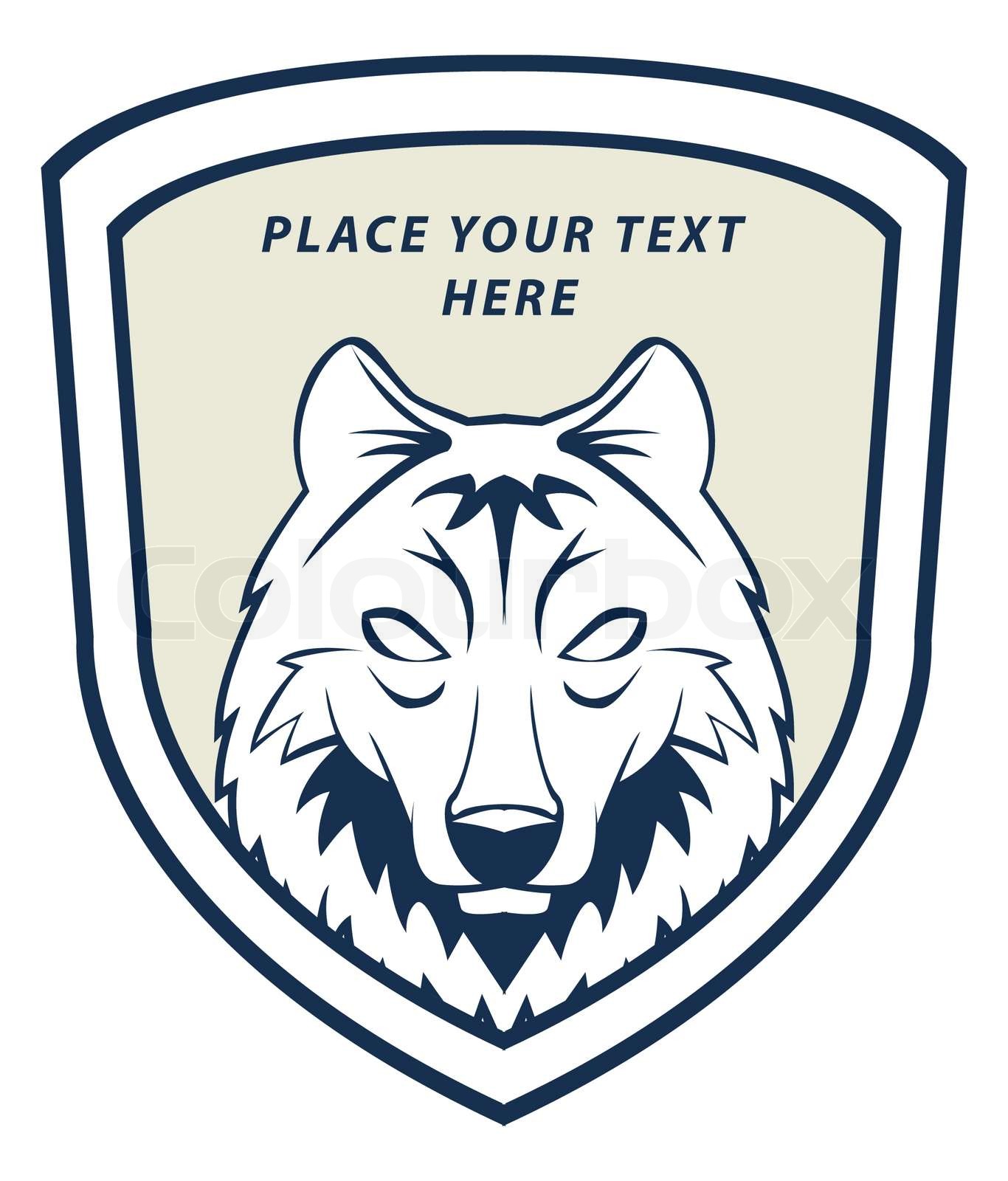 wolf emblem | Stock vector | Colourbox