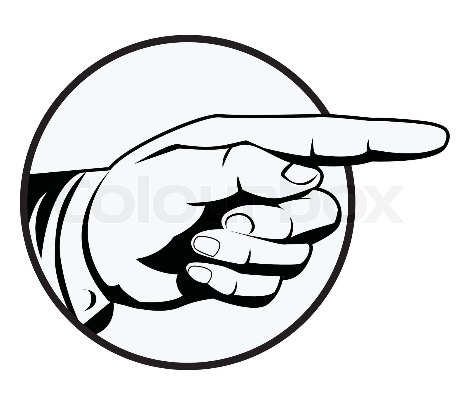 pointing hand | Stock vector | Colourbox