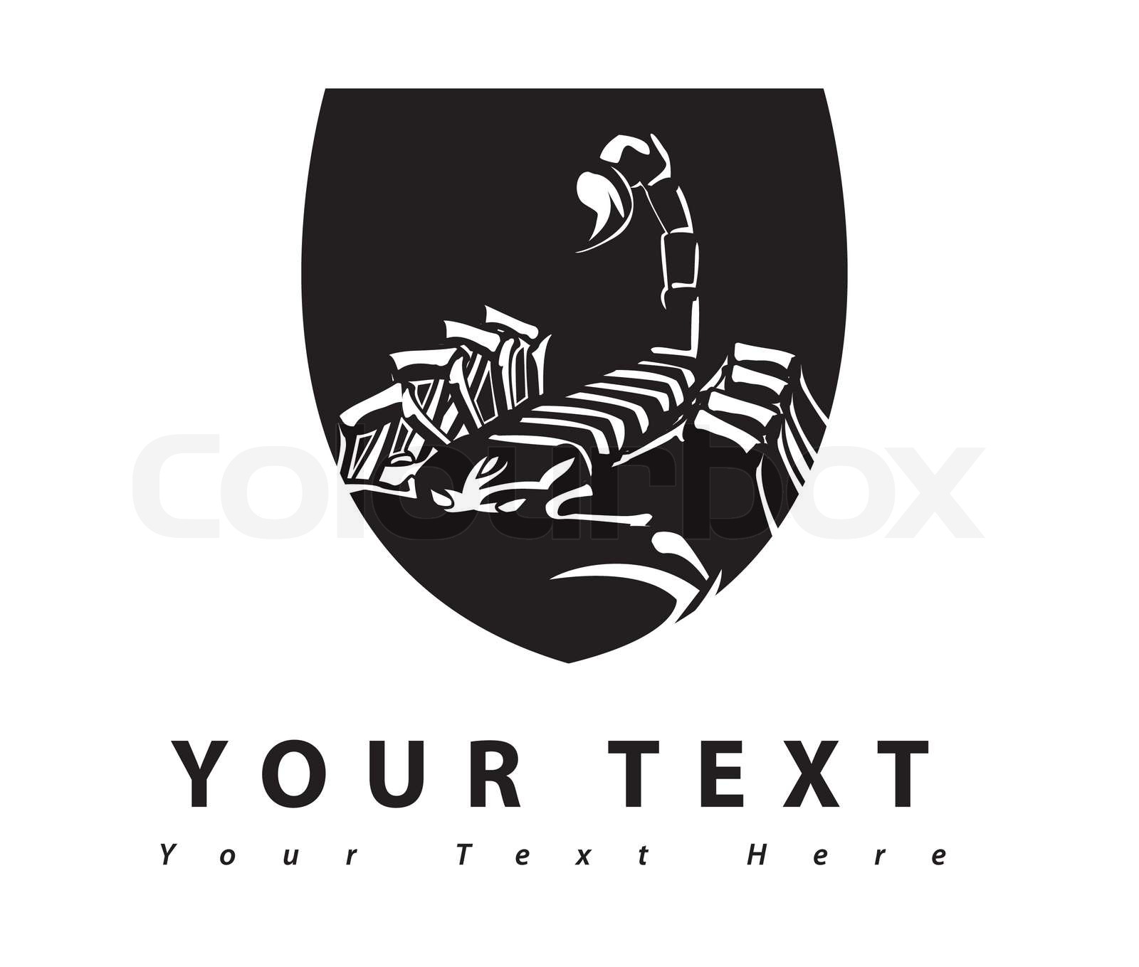 scorpion emblem | Stock vector | Colourbox