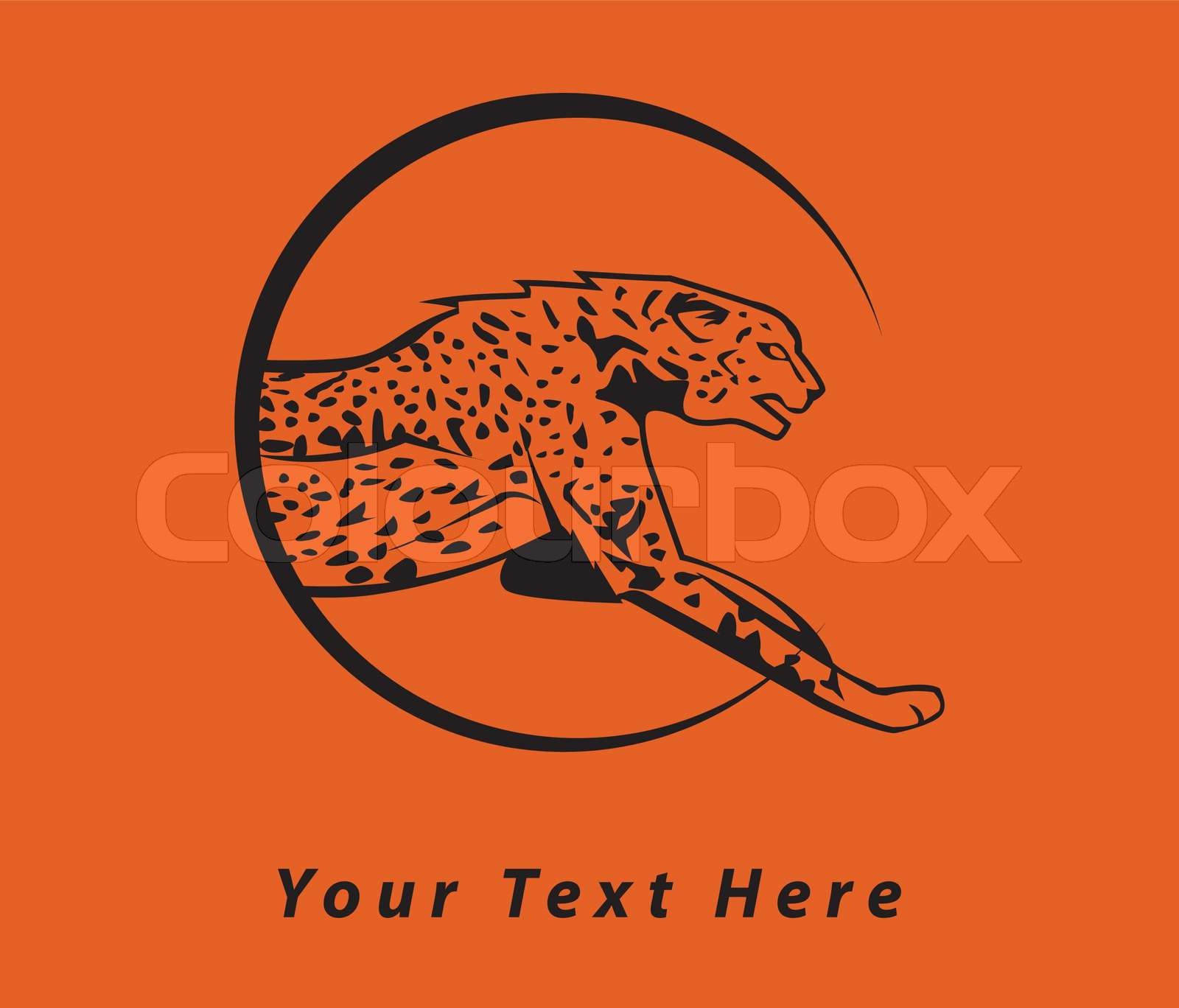 cheetah emblem | Stock vector | Colourbox