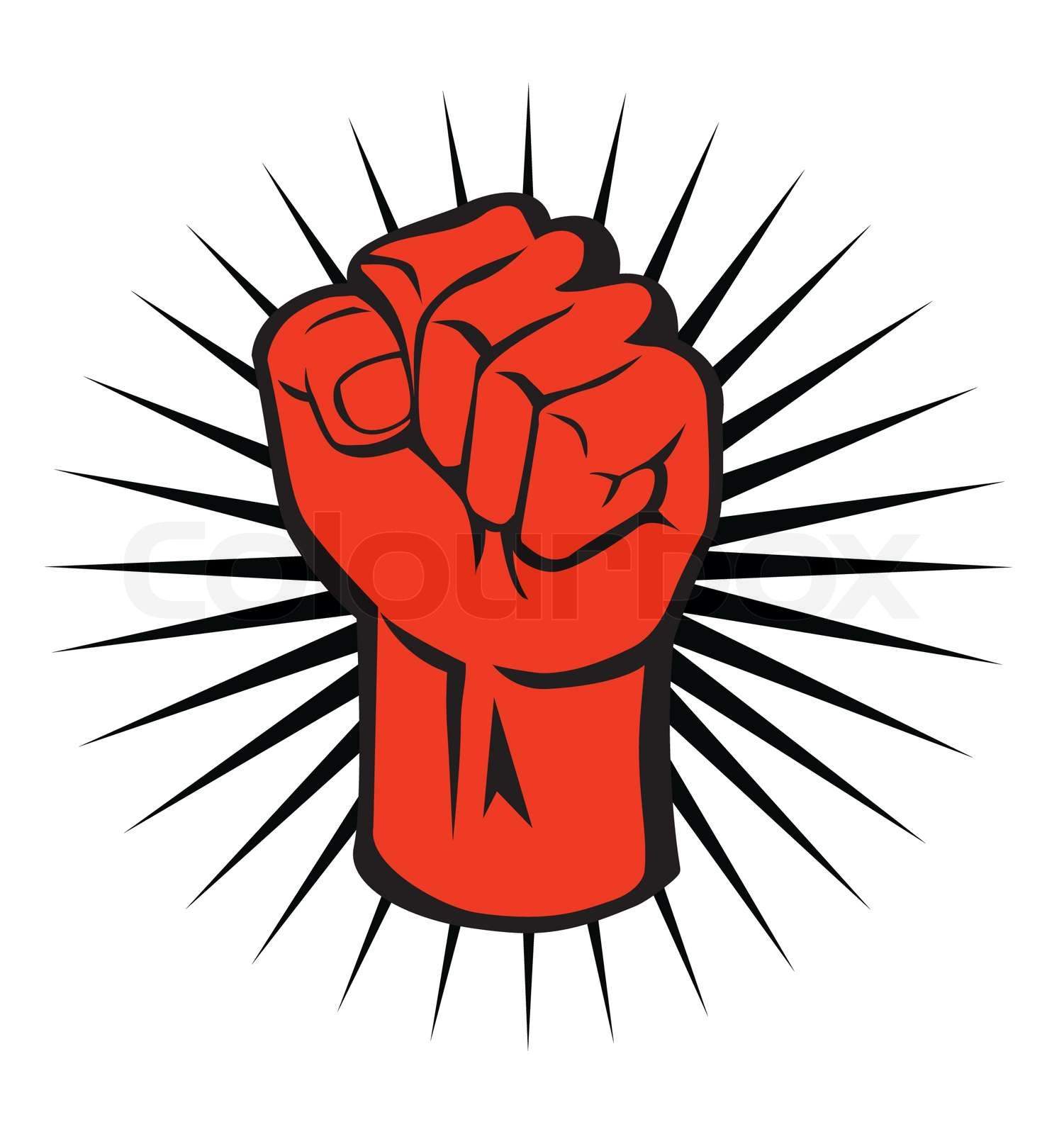 stark, mann, hand | Stock-Vektor | Colourbox