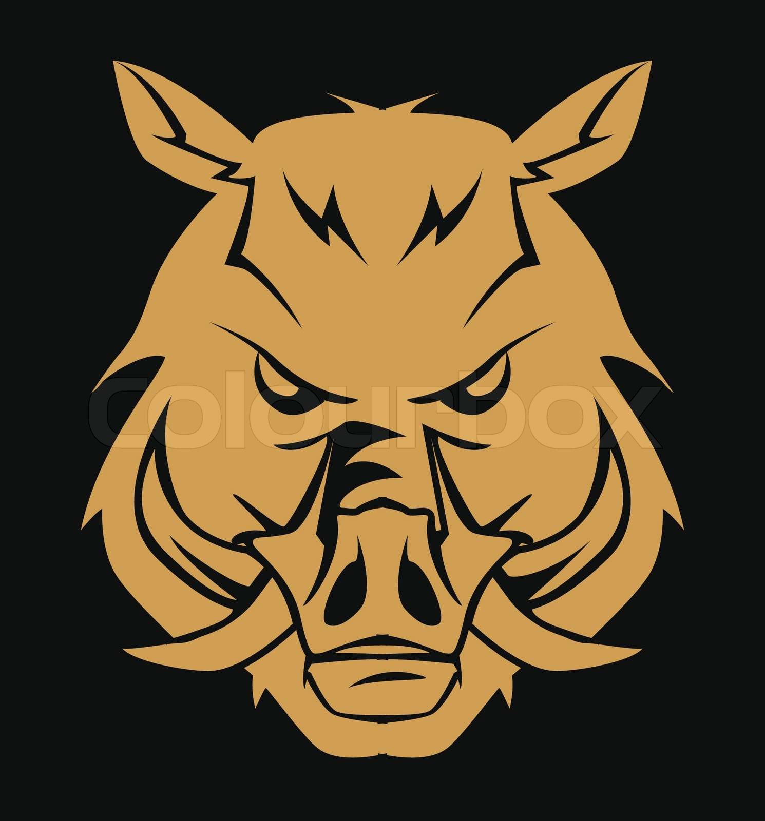 wild boar | Stock vector | Colourbox