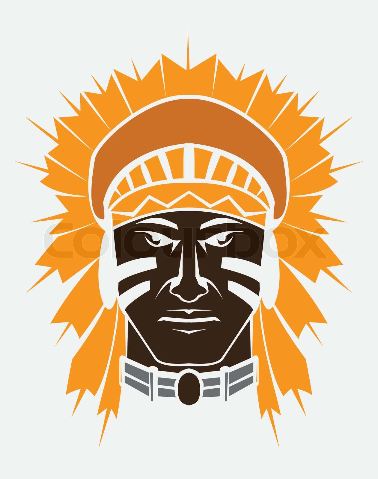 apache mascot | Stock vector | Colourbox