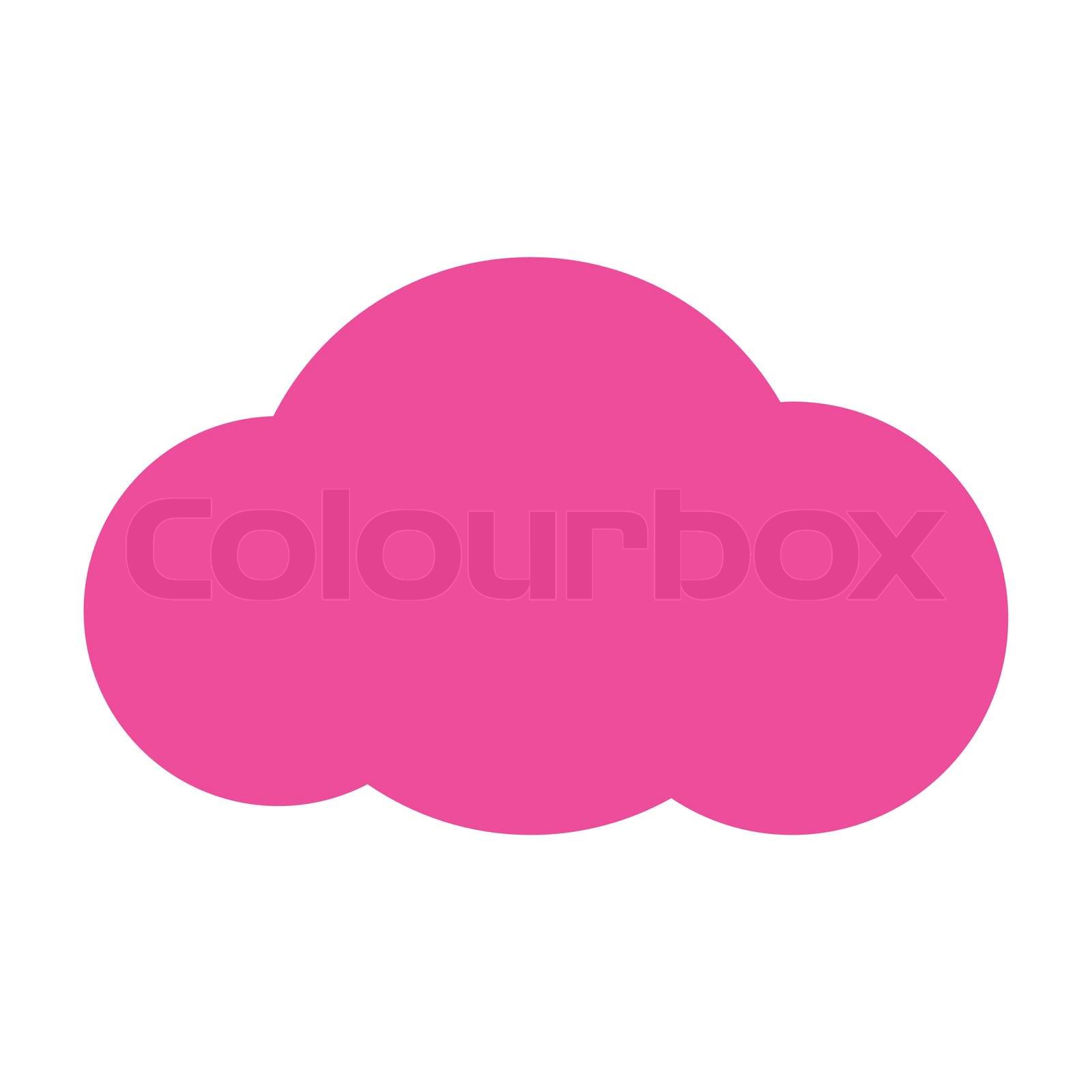Icon - cloud - pink | Stock vector | Colourbox