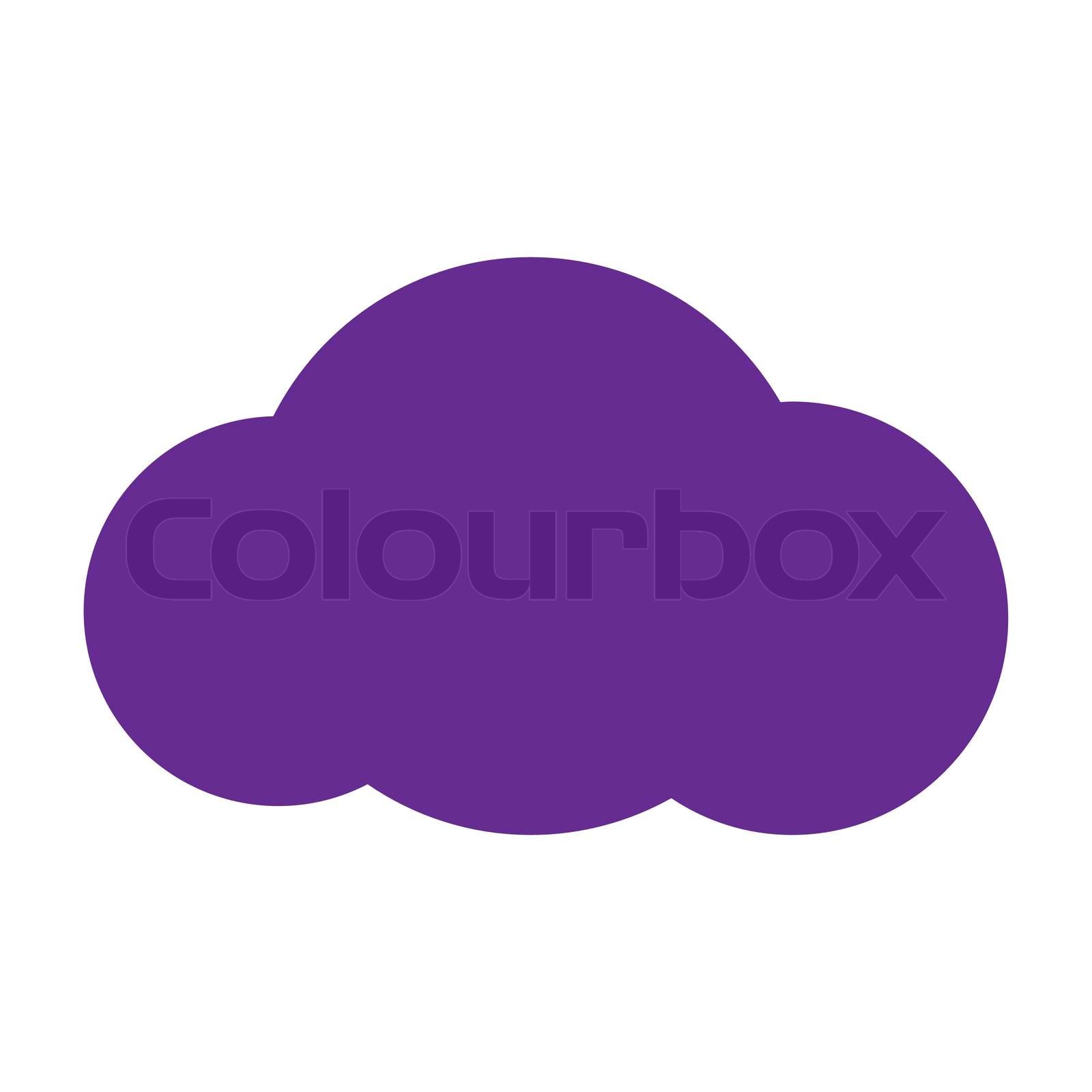 Icon - cloud - purple | Stock vector | Colourbox
